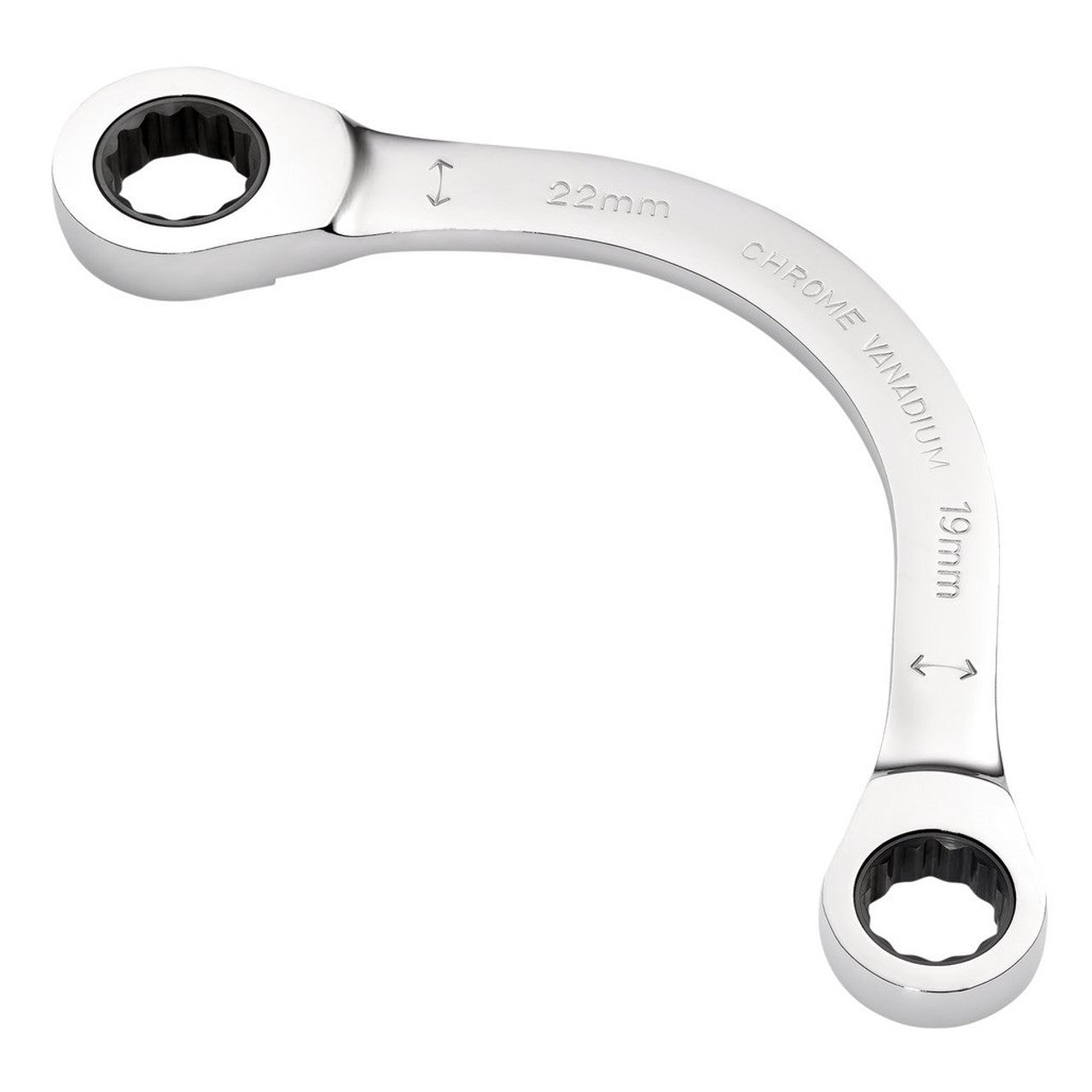 Draper Expert HI-TORQ® Double Ring Ratchet Half Moon Spanner 19 x 22mm ...