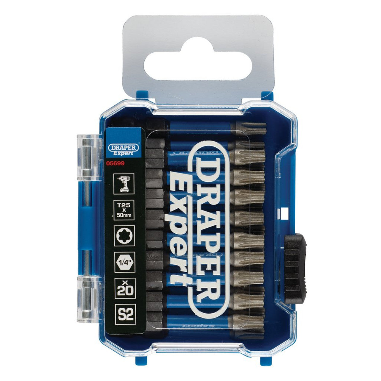 Draper Expert TX-STAR® Impact Screwdriver Bits T25 x 50mm 1/4" Hex 20 ...