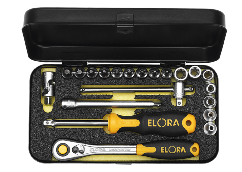 Elora Socket Set 1/4in TORX® safety screws 21 Pce 1430-TTXEU For Sale ...