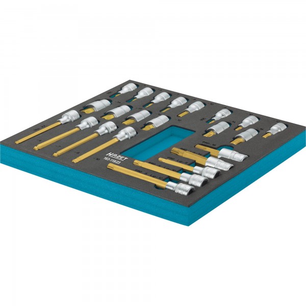 Hazet 23 Pce 1/2" Hex & XZN Screwdriver Socket Set 163-119/23 Modular Insert Tray For Sale ...