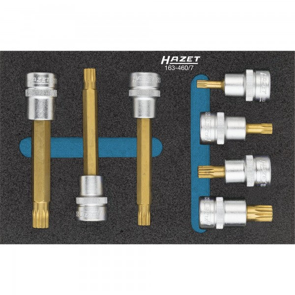 Hazet 7 Pce 3/8" XZN Screwdriver Socket Set 163-460/7 Modular Insert Tray For Sale Online ...