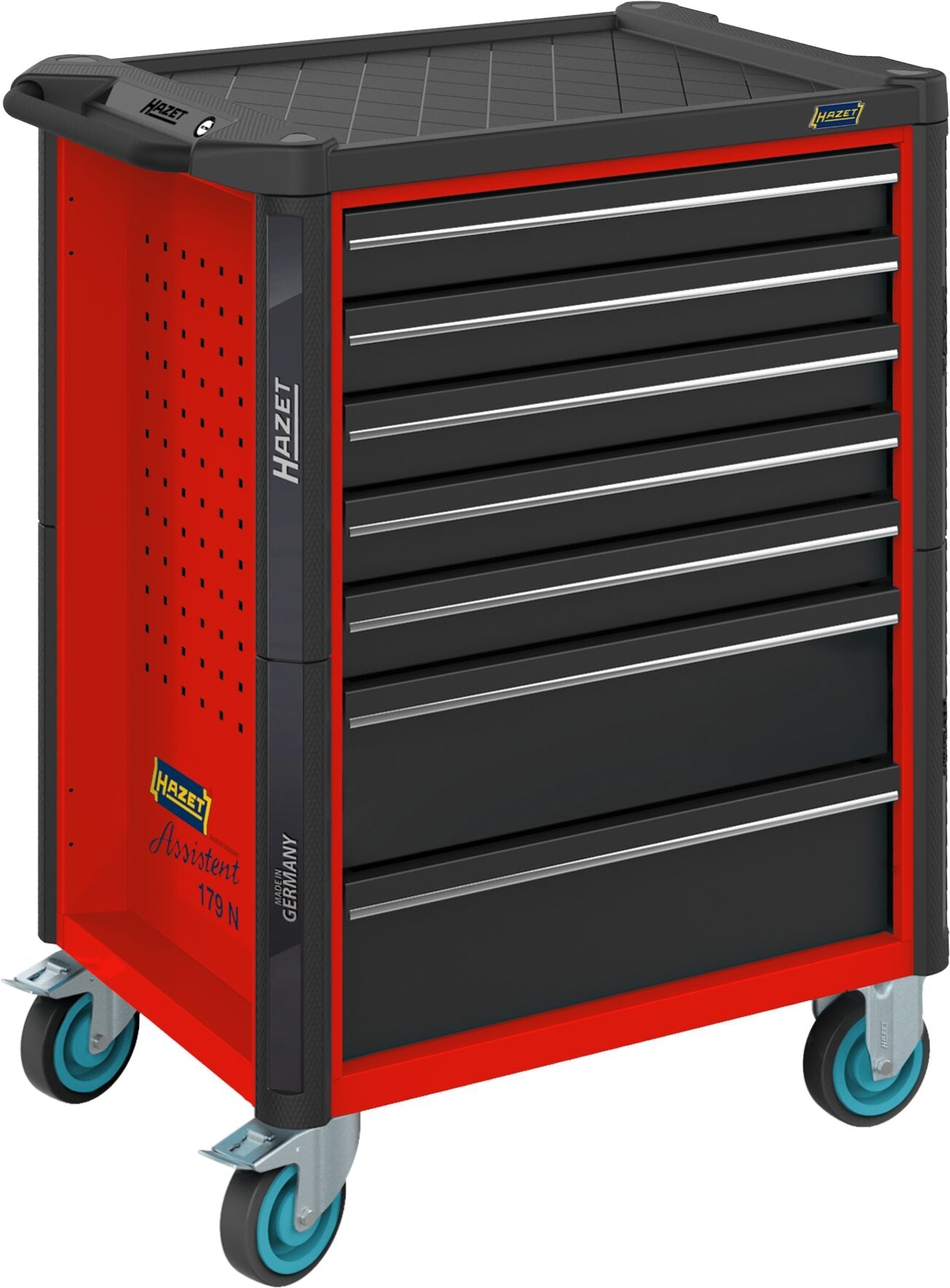 Hazet 7 Drawer Tool Trolley Assistent Single 179N-7-RAL3020 For Sale Online – Mektronics