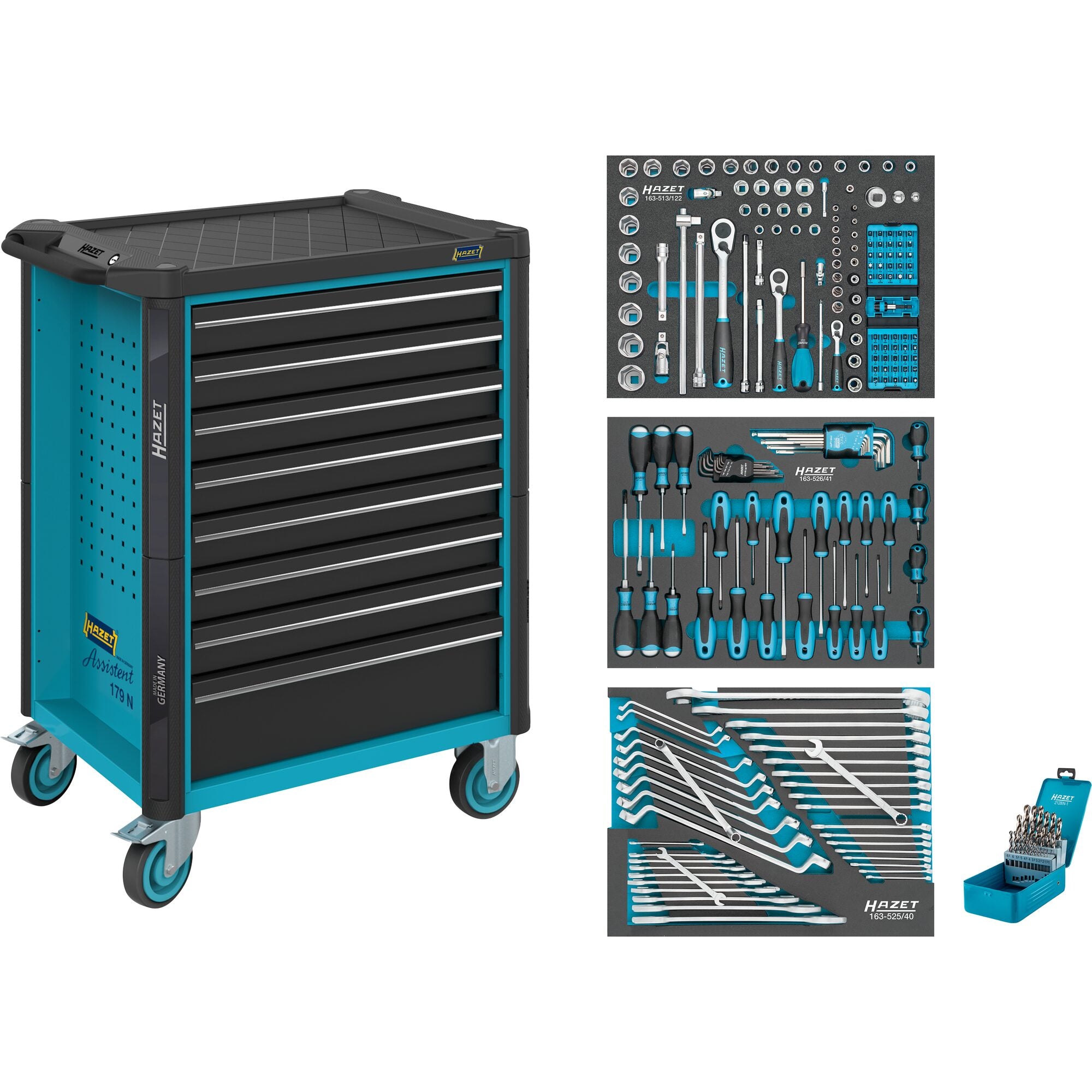 Hazet 228 Pce 8 Drawer Tool Trolley Assistent 179N-8/228 For Sale Online – Mektronics