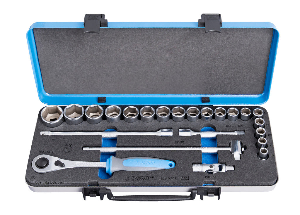 Unior 190BI6P23 Socket Set 1/2" in Metal Box - Metric For Sale Online ...