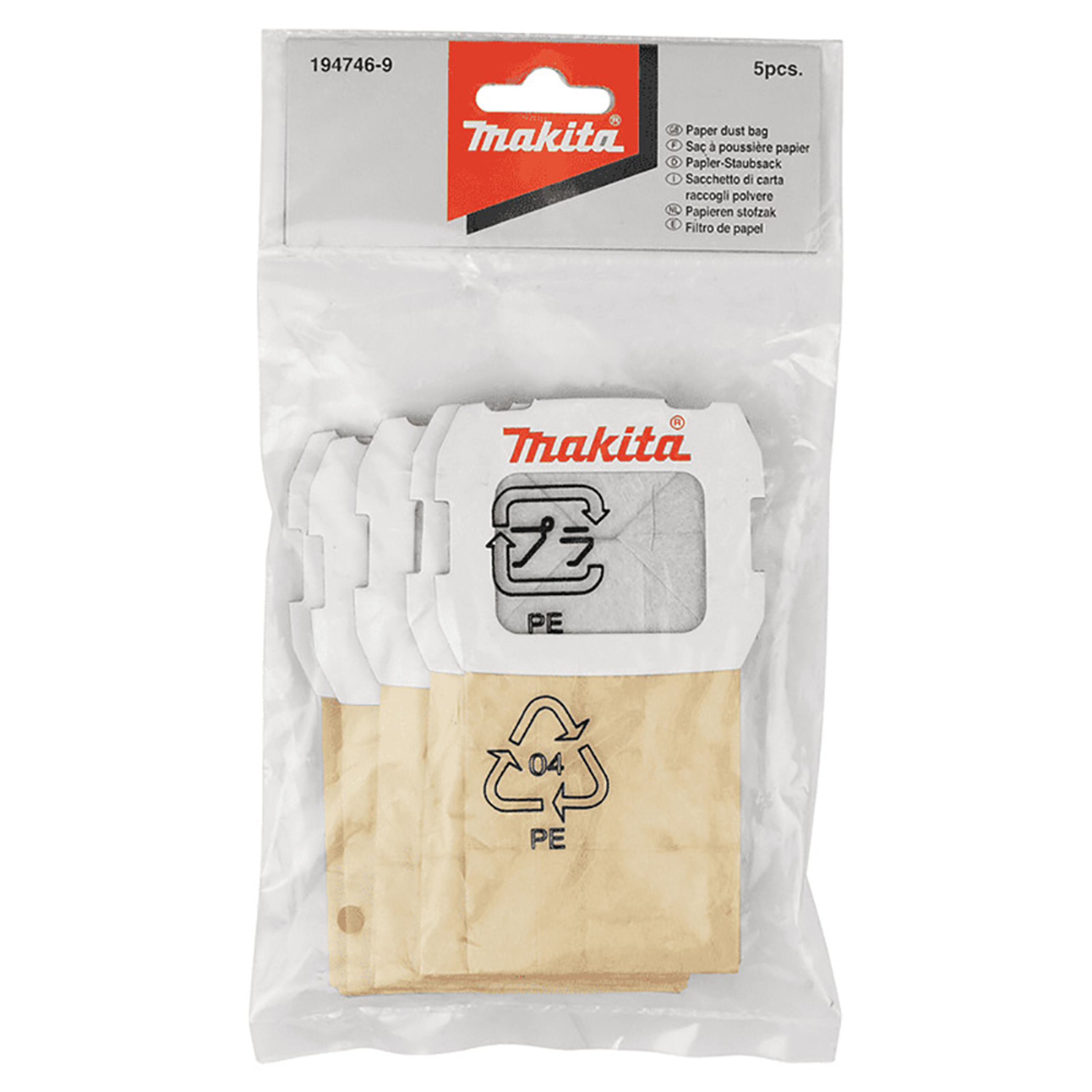 Makita Paper Filter Bag - 5Pk - DBO180 / BO5041 For Sale Online ...