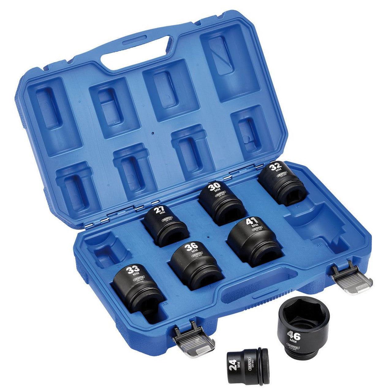 Draper Hi-Torq Metric Impact Socket Set 3/4" Sq. Dr 8 Piece For Sale ...