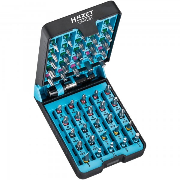 Hazet 51 Pce Screwdriver Bit Set 1/4in Hex 2240N/51 For Sale Online ...