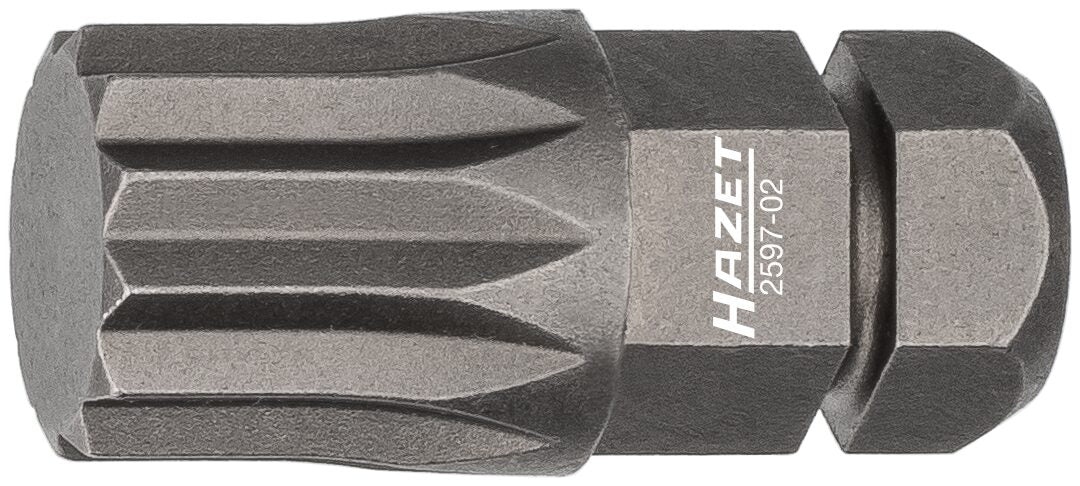 Hazet Bit 2597-02 Hexagon, Solid 8 (5/16ines) Internal Serration ...