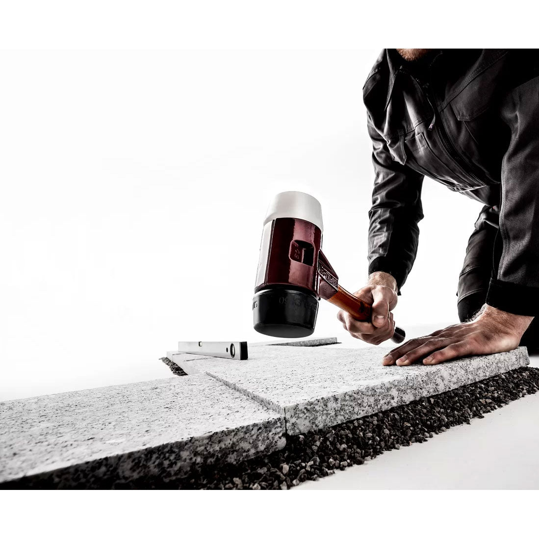 Halder SIMPLEX Soft-Face Mallet Cast Steel Housing & Wood Handle Rubber ...