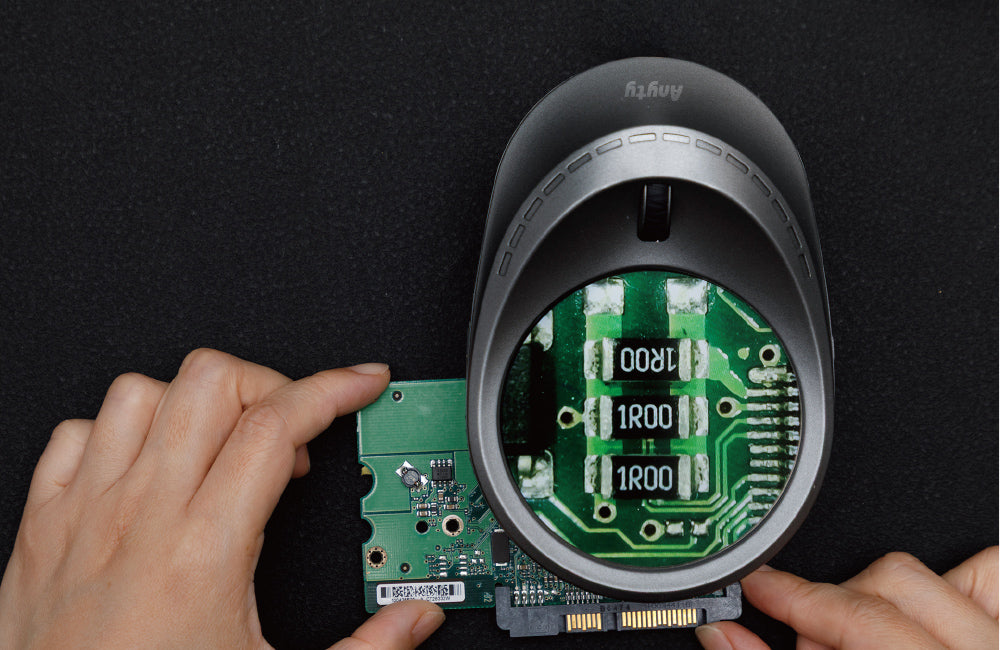 Pixel Perfect Digital Round Screen Magnifier/ Handheld LED Microscope ...