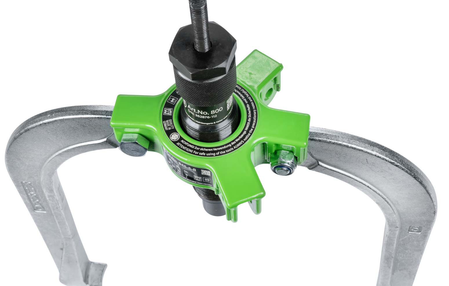 Kukko Handy 2-Arm Puller with Power-Transmitting Self-Centring Puller Legs and Grease-Hydraulic ...