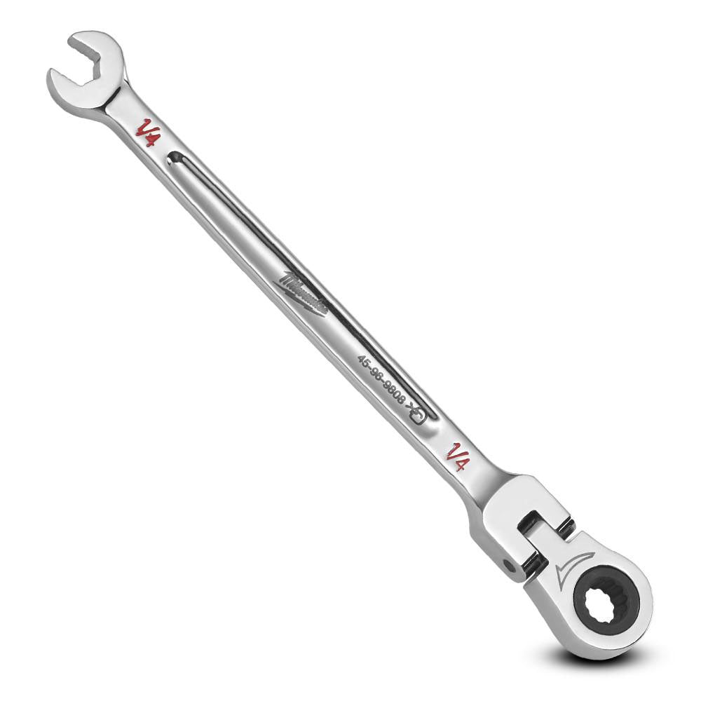 Milwaukee 1/4" SAE Flex Head Ratcheting Combination Wrench For Sale ...
