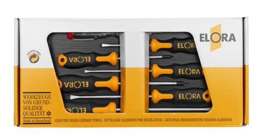 Elora Screwdriver Set plain and cross slot 7 Pce 583 S7-K-2 For Sale ...