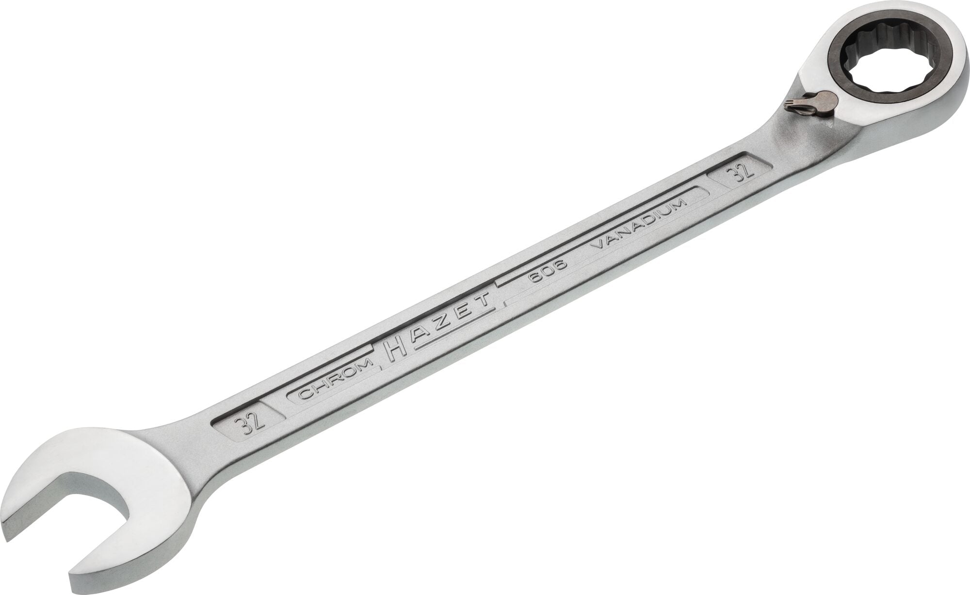 Hazet Ratcheting Combination Wrench 606-32 Outside 12-Point Traction ...