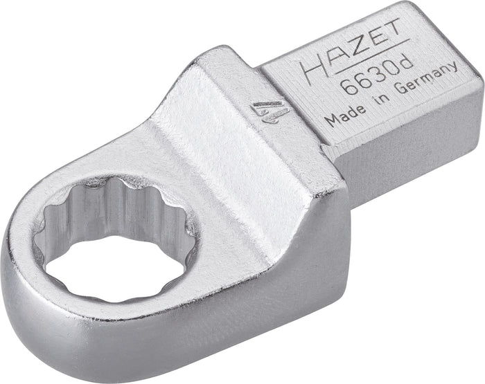 Hazet Insert Box-End Wrench 6630D-17 Insert Square 14 x 18mm Outside 12-Point Traction Profile ...