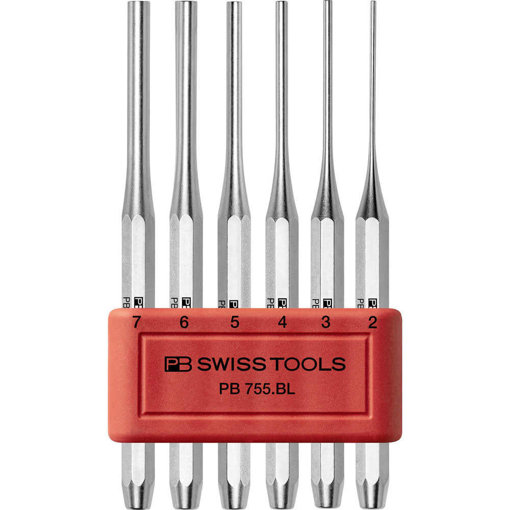 PB Swiss Pin Punch, Drift Punch, Octagonal 6 Pce Set in Plastic Holder For Sale Online – Mektronics