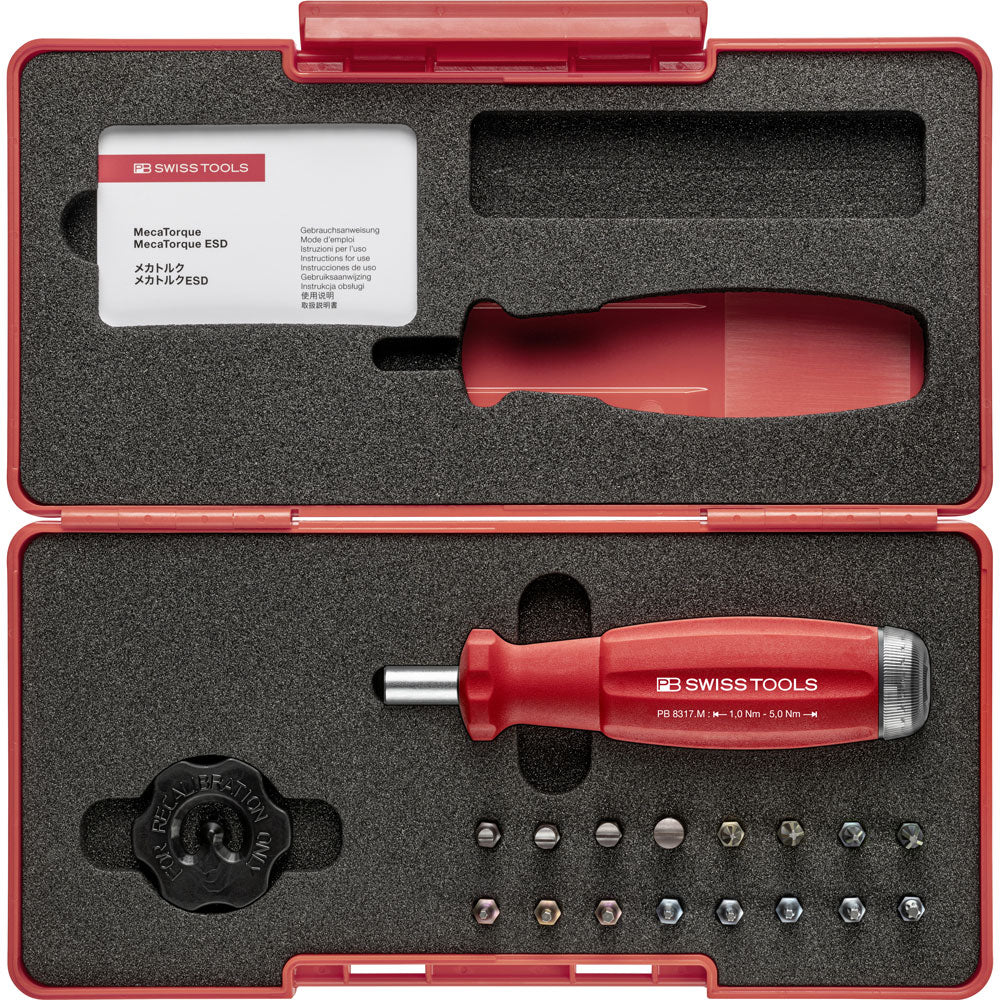 PB Swiss MecaTorque Torque Screwdriver with Analog Scale 16 Pce Set in ToolBox For Sale Online ...