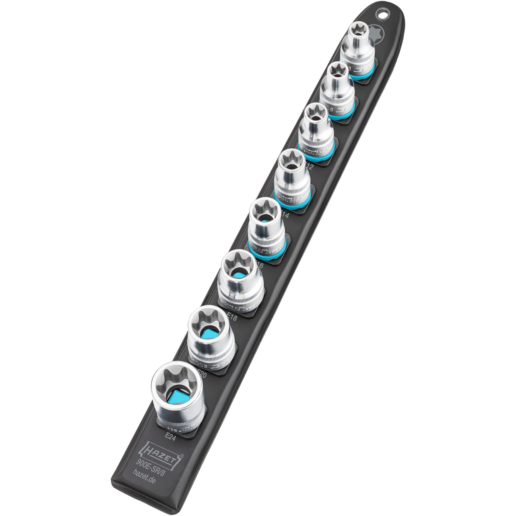 Hazet 8 Pce 1/2in Smartrail Torx Socket Set 900E-SR/8 Outside Torx ...