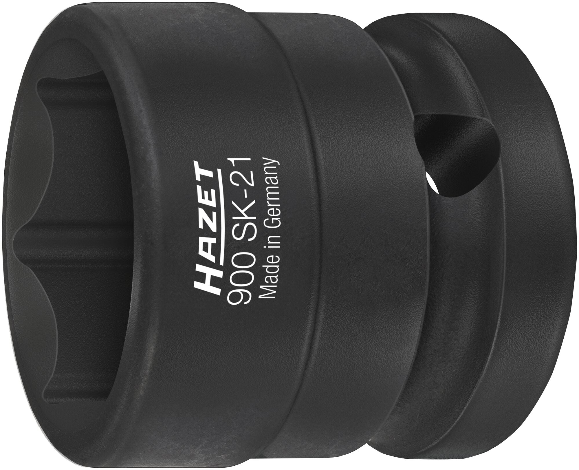 Hazet 1/2" (12.5mm) Square Hollow Impact Socket Outside Hexagon Traction Profile 21mm 900SK-21 ...