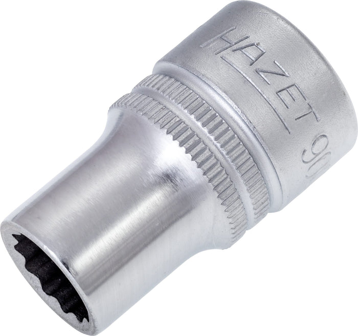 Hazet 1/2" (12.5mm) Square Hollow Socket Outside 12-Point Traction ...
