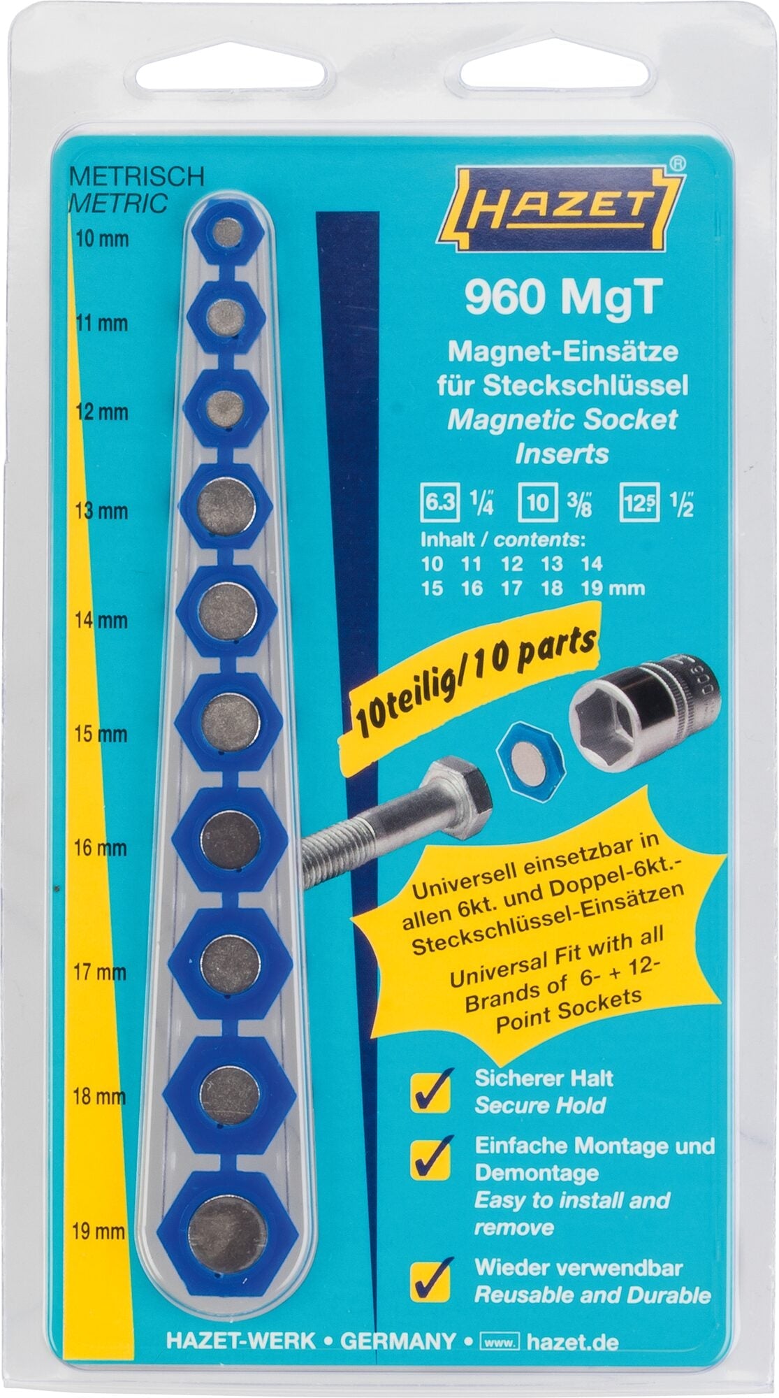 Hazet Magnetic Insert For Sockets 960MG Outside Hexagon Profile For ...