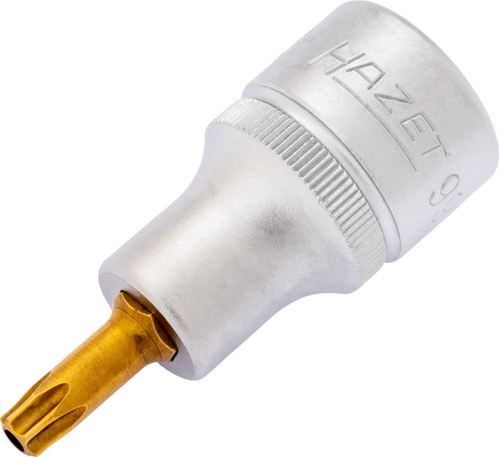 Hazet 1/2" (12.5mm) Square Hollow Screwdriver Socket Tamper-Resistant Torx Profile T30H 992-T30H ...