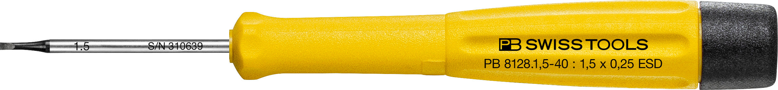 PB Swiss 8128 ESD Electronics Slotted Screwdriver 1.5 x 40mm For Sale ...