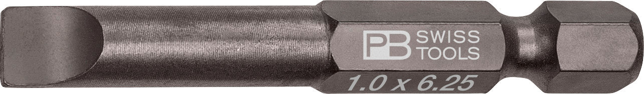 PB Swiss PrecisionBit Design E 6.3 (1/4") for Slotted Screws 1.0 x 6.25 x 24mm For Sale Online ...