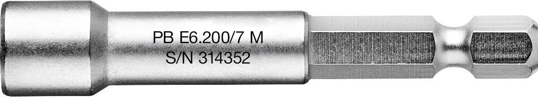 PB Swiss E6.200/7M Socket Wrench Bit Design E 6.3 (1/4") With Magnet ...