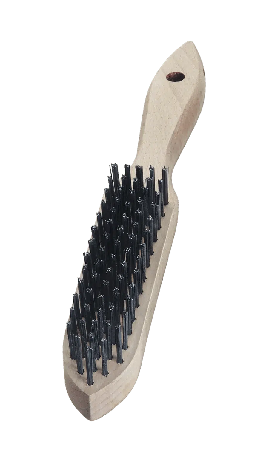 Lessmann Hand Brush 5 Rows Steel Wire STA Straight approx. 0.35 mm For ...