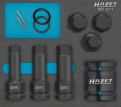 Hazet 1/2"Square Hollow Impact Screwdriver Socket Set Inside Hexagon ...