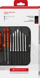 PB Swiss 215 Classic Screwdriver 10 Pce Set with Interchangeable Blades in Cardboard Box For ...