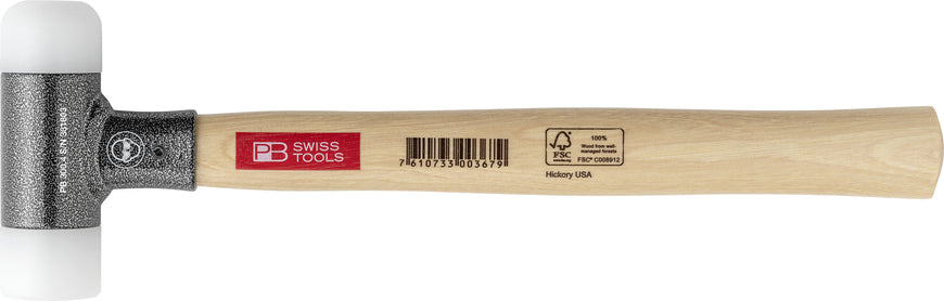 PB Swiss Dead-Blow Mallet Plastic Head Hickory Handle 32mm Dia / 391g ...