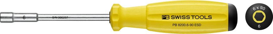 PB Swiss 8200 ESD SwissGrip Hex Socket Screwdriver 6 x 90mm For Sale Online – Mektronics