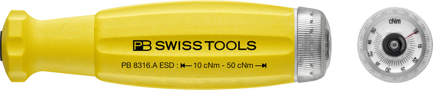 PB Swiss 8316.A 10-50 ESD MecaTorque Torque Screwdriver with Analog ...