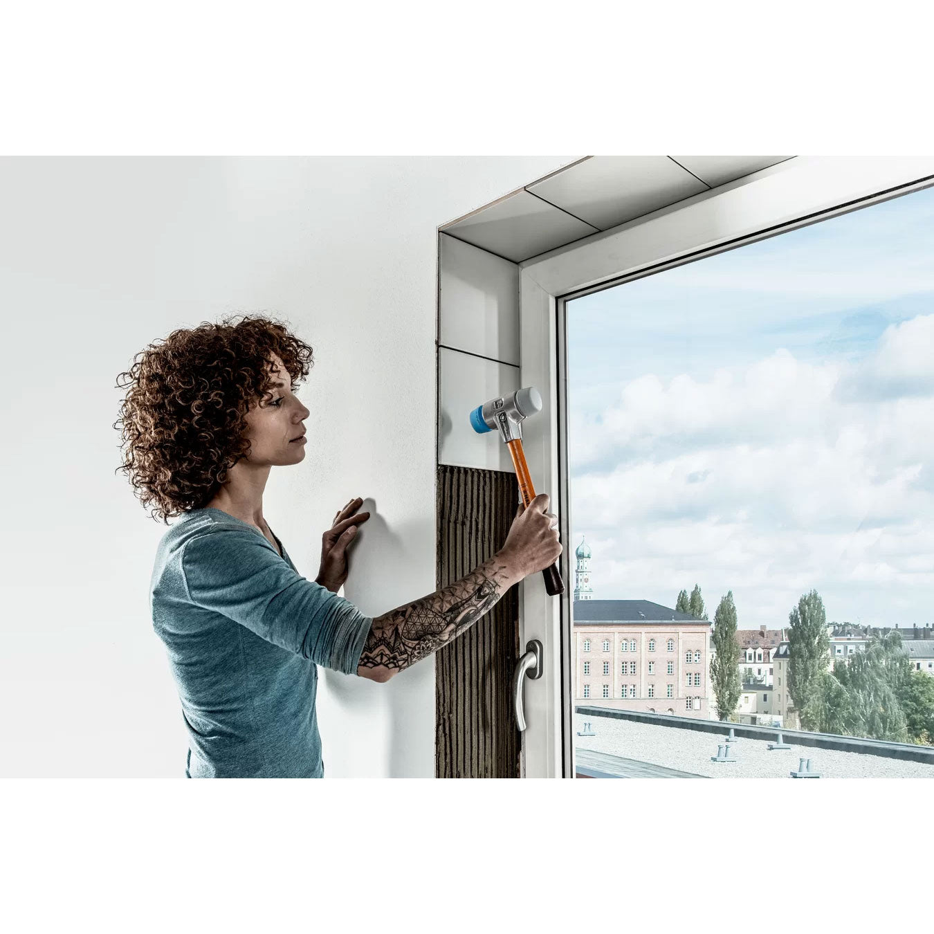 Halder SIMPLEX Soft-Face Mallet Aluminium Housing & Wooden Handle TPE ...