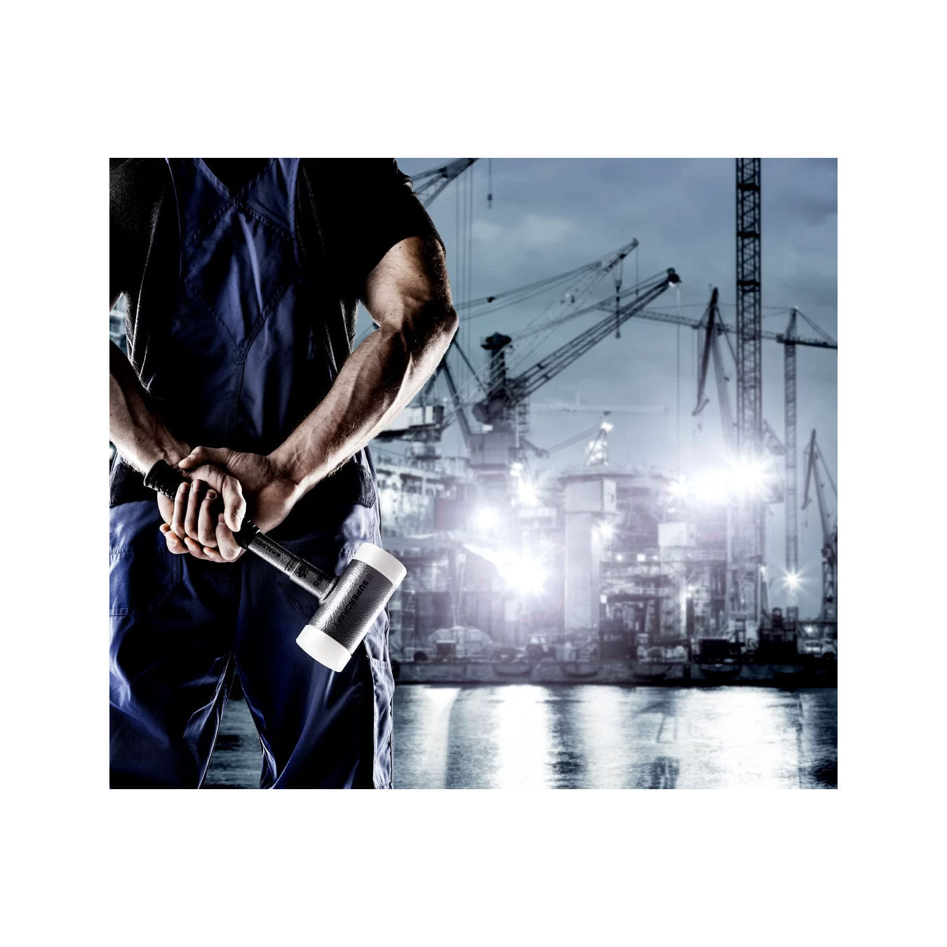 Halder Soft-Face Mallet Non-Rebound Break-Proof Steel Tube Handle Ø 35mm 690g Nylon For Sale ...