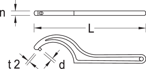 Gedore Hook Wrench with Pin 95-100mm For Sale Online – Mektronics