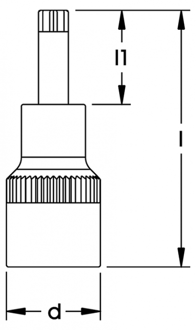 Elora Screwdriver Socket 1/2in long B&S-XZN 3230-XZNL 8x100 For Sale ...