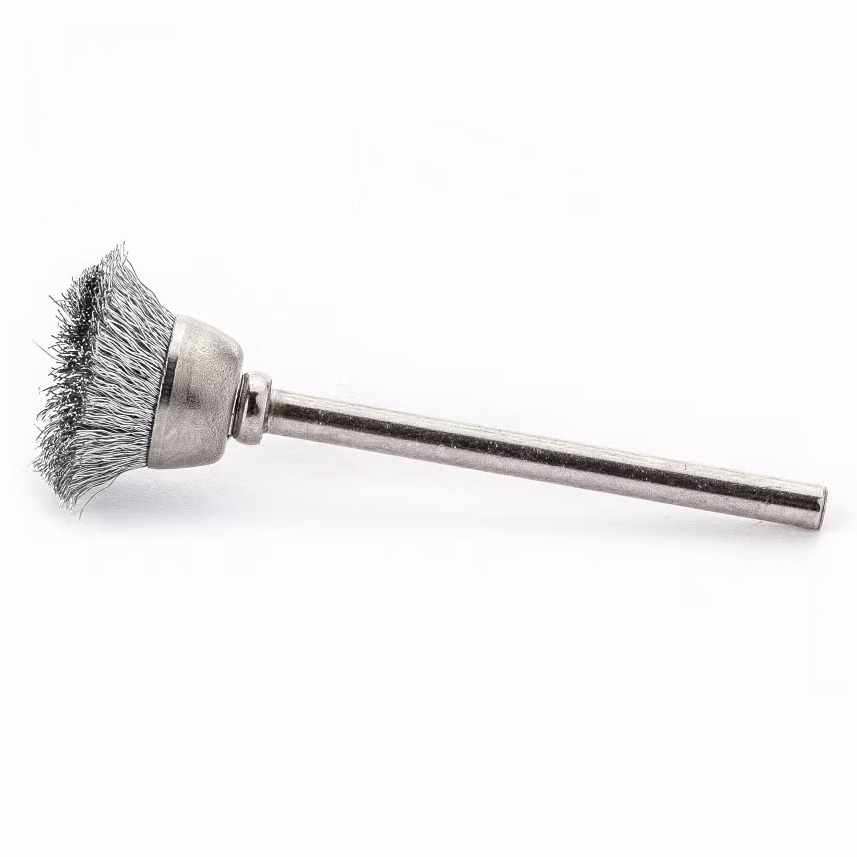 Lessmann Mini Cup Brush with 3mm Shank Dia 18mm Steel Wire Stainless ...