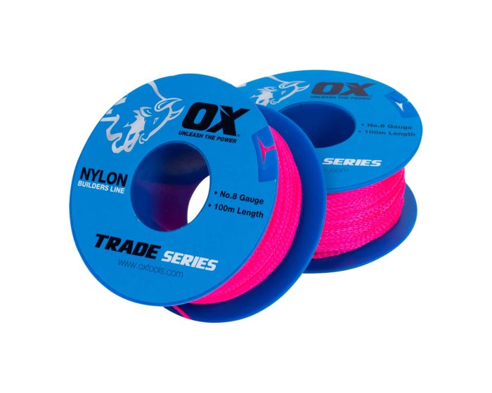 OX Trade 8# 100M Pink Builders Line For Sale Online – Mektronics