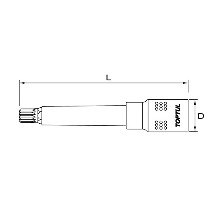 Toptul VDE Spline Bit Socket 1/2in Dr. x M8 For Sale Online – Mektronics