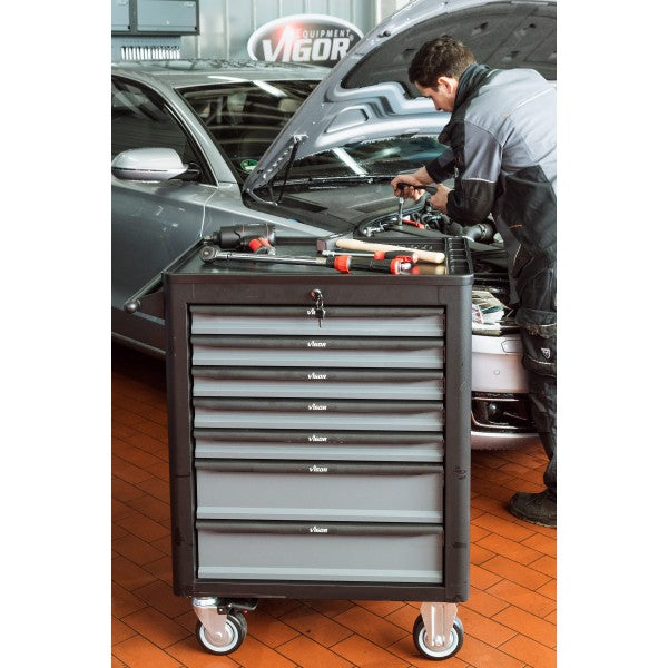 Vigor 344 Piece Tool Trolley Series L with Assortment V4560 For Sale ...
