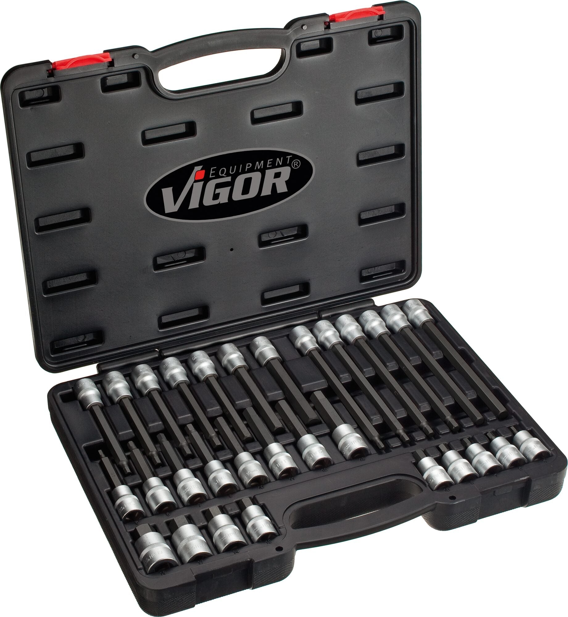 Vigor 30 Pce 1/2in Drive Hex Socket Bit Set V1919 For Sale Online – Mektronics