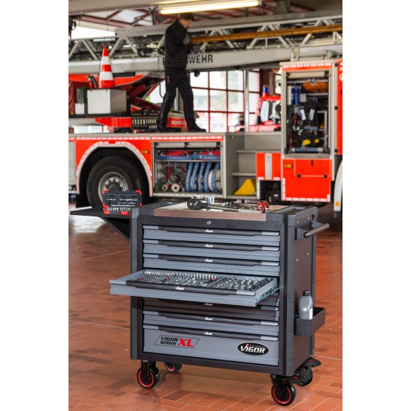 Vigor Tool Trolley Series XL Stainless Steel Worktop - Empty V4481-X ...