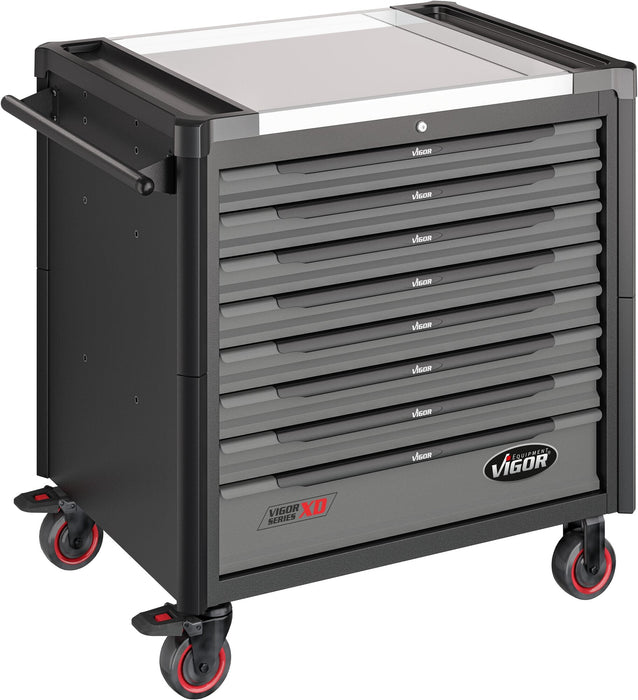 Vigor Tool Trolley Series XD Extra Deep Stainless Steel Worktop - Empty ...