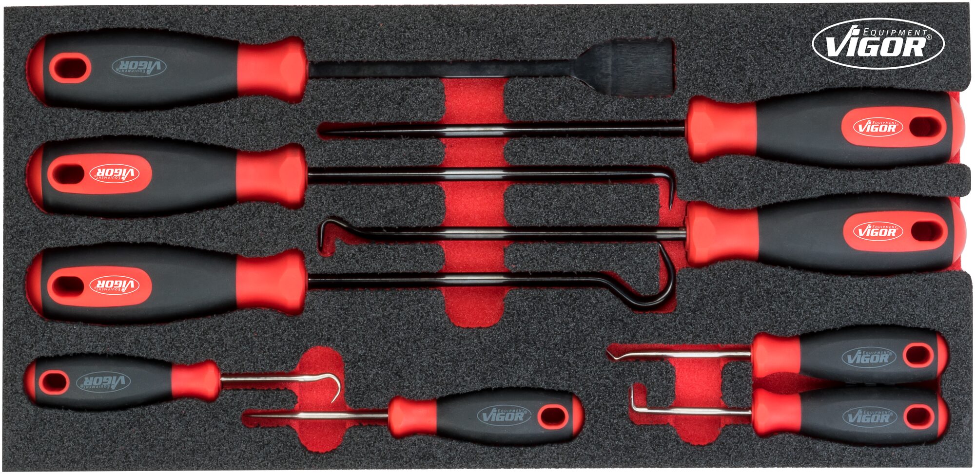 Vigor 9 Pce Hook & Scraper Set V5070 Modular Insert Tray For Sale ...