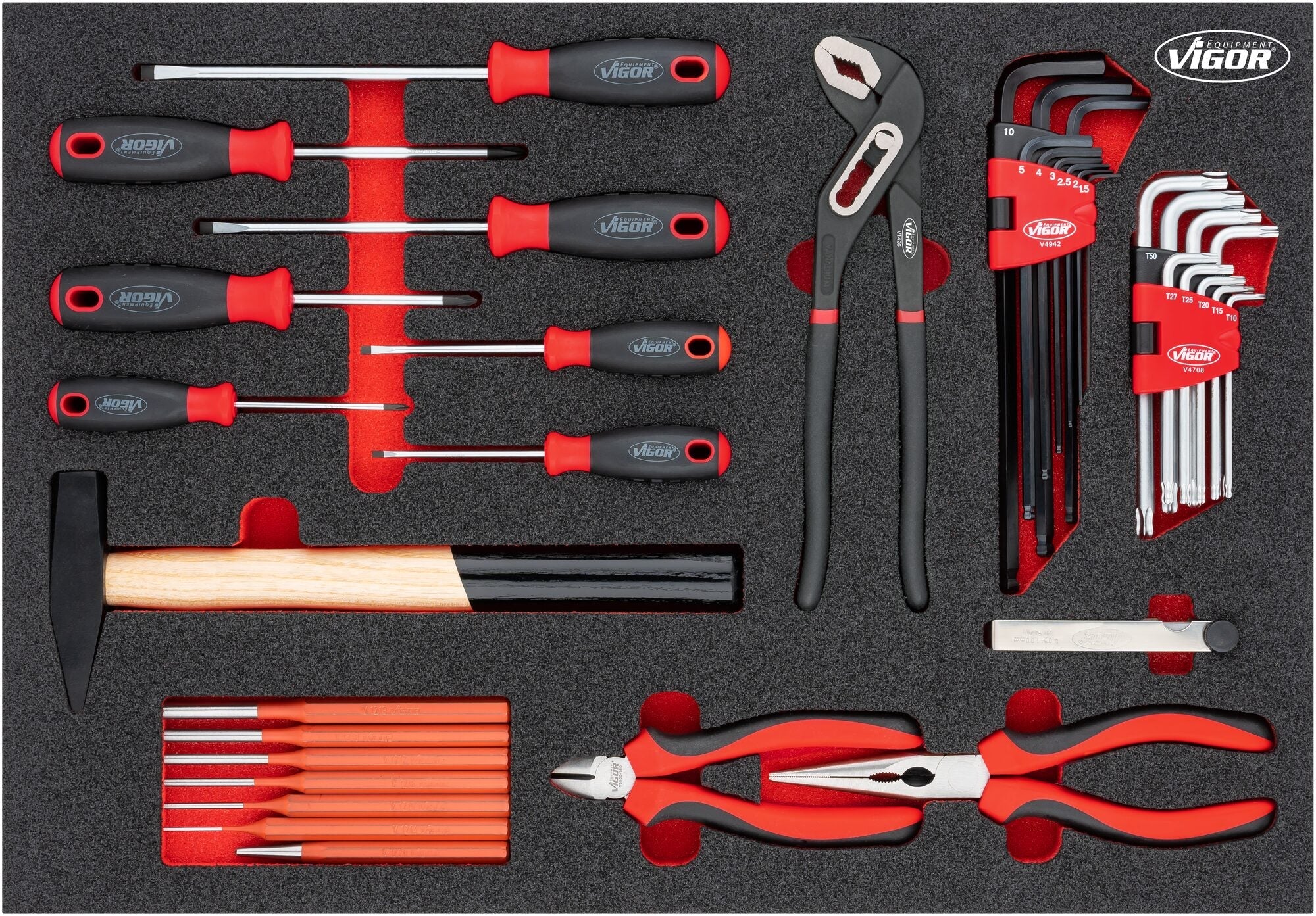 Vigor Screwdriver Pliers Set V5111N Modular Insert Tray For Sale Online ...