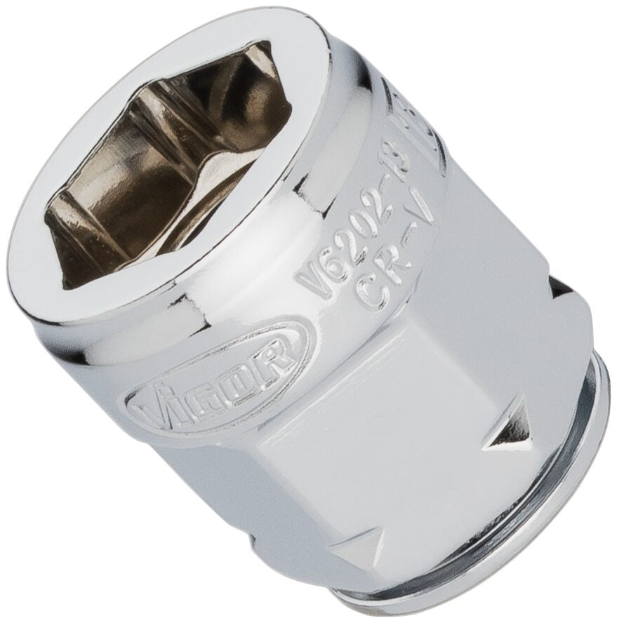 Vigor 3/8in Drive 13mm 6 Point Socket Super Flat V6202-13 For Sale ...