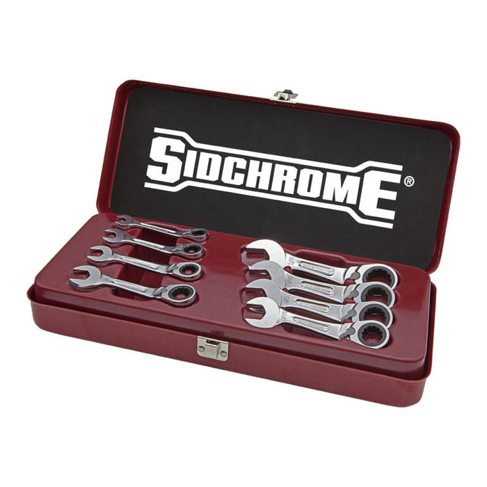 Sidchrome 467 8Pc Imperial Geared Stubby Set For Sale Online – Mektronics